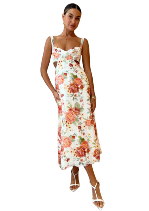 Sofia the Label - Sofia The Label Hailey Off Shoulder Midi Dress In ...